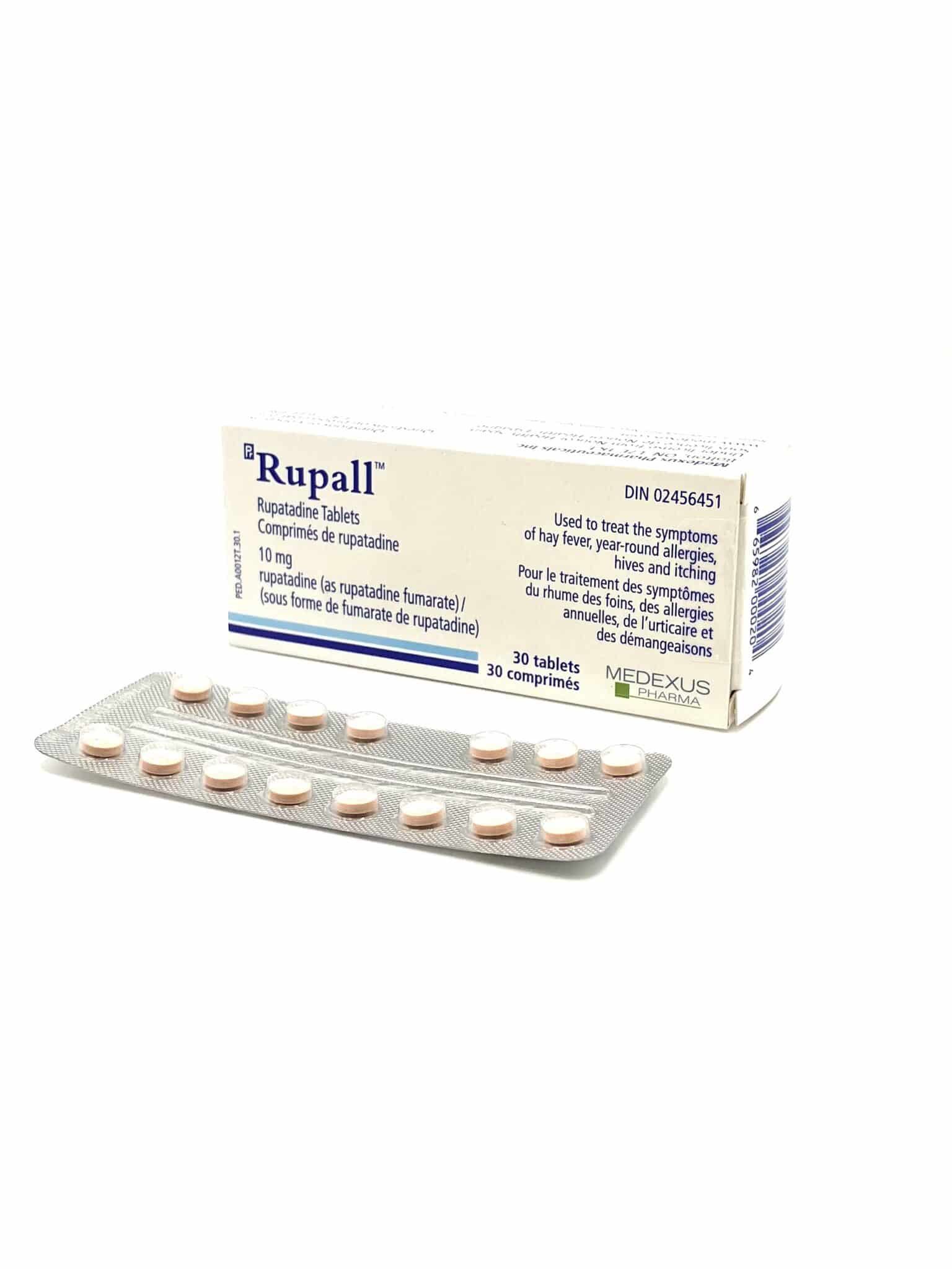 Buy Rupall (Rupatadine) from Canada | $67.45 per 30 Tablets